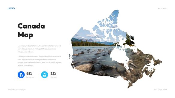 Canada Map for PowerPoint and Google Slides - MSLIDES
