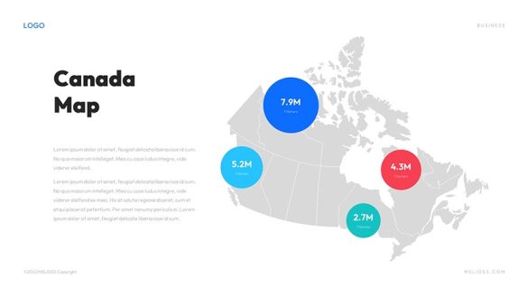 Canada Map for PowerPoint and Google Slides - MSLIDES