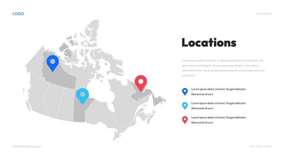 Canada Map for PowerPoint and Google Slides - MSLIDES